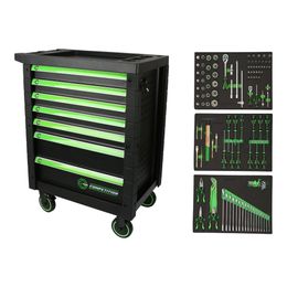 KS Tools COMPETITION Werkstattwagen mit 7 Schubladen und 119 Premium-Werkzeugen (512.3119)