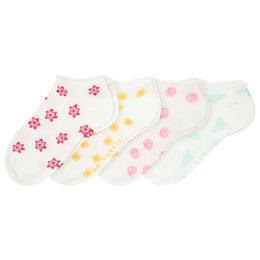 Gina Benotti 4 Paar Damen Sneaker-Socken im Muster-Mix