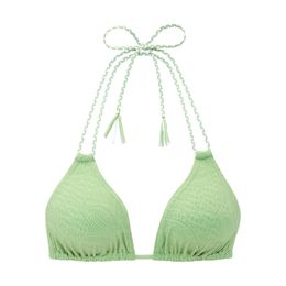 s.Oliver Triangel-Bikini-Top 'Ada' salbei Gr. 38 Cup C/D. Mit Flechtdetails. Ohne B&uuml;gel. Nachhaltig.
