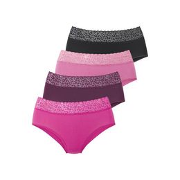 Lascana Taillenslip mehrfarbig Gr. 32/34 f&uuml;r Damen. Mit Spitze. Bequem. Nachhaltig.