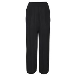 Buffalo Palazzohose 'in lockerer Passform mit weitem Bein' schwarz Gr. 34 f&uuml;r Damen. Figurumspielend. Nachhaltig.