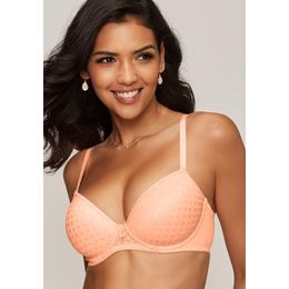 Lascana Schalen-BH orange Gr. 75C. Mit Schleife, Schmuckelement. Mit B&uuml;gel