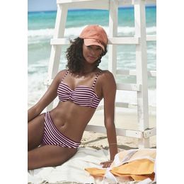 Venice Beach B&uuml;gel-Bandeau-Bikini-Top 'Tadu' mehrfarbig Gr. 36 Cup B. Mit B&uuml;gel Und Mit Seitlichen St&auml;bchen. Nachhaltig.