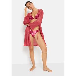 LSCN BY LASCANA Tunika rot Gr. 40/42 f&uuml;r Damen. Mit tiefer V-Ausschnitt. Figurumspielend