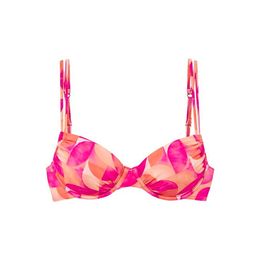 Lascana B&uuml;gel-Bikini-Top 'Tilly' mehrfarbig Gr. 38 Cup E. Mit B&uuml;gel. Nachhaltig.