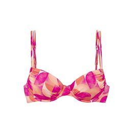 Lascana B&uuml;gel-Bikini-Top 'Tilly' mehrfarbig Gr. 40 Cup F. Mit B&uuml;gel. Nachhaltig.