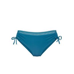 s.Oliver Bikini-Hose 'Aiko' blau Gr. 40. Mit H&auml;kelkante