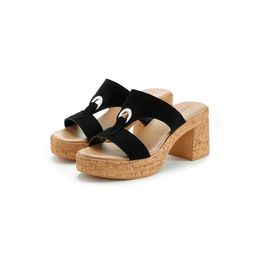 Lascana Pantolette 'Sandale, Mule, offener Schuh, Sommerschuh,' schwarz Gr. 41 f&uuml;r Damen