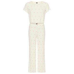 Vivance Dreams Pyjama mehrfarbig Gr. 40/42 f&uuml;r Damen. Rundhals und Allover-Druck. Bequem. Nachhaltig.