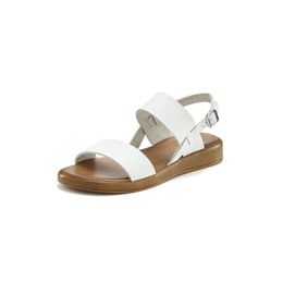 Lascana Sandale 'Sommerschuh, Riemchensandale, offener Schuh' wei&szlig; Gr. 36 f&uuml;r Damen