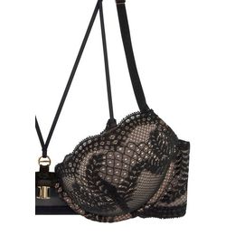 Lascana Push-up-BH schwarz Gr. 70D. Mit Herausnehmbaren Kissen und mit B&uuml;gel