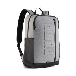 Rucksack Puma "S HEATHER BACKPACK", grau (medium gray heather), Rucks&auml;cke, Netz, Polyester, gemustert, Rucksack