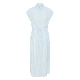 Midikleid Saint Tropez "Kleid ElmikoSZ", Damen, Gr. M, N-Gr, blau (cerulean ice stripe), Obermaterial: 100% Baumwolle CO., Kleider Midikleid