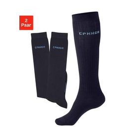 Copenhagen Studios Kniestr&uuml;mpfe blau Gr. 39-42 f&uuml;r Damen. Elastisch
