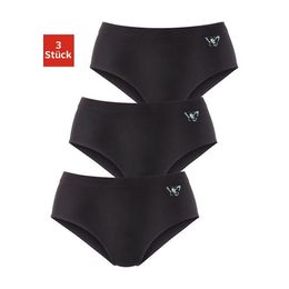 PETITE FLEUR BY LASCANA Formslip schwarz Gr. 32/34 f&uuml;r Damen. Mit Druck. Eng. Nachhaltig.