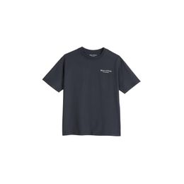 Marc O'Polo T-Shirt MARC O'POLO "mit Logo-R&uuml;ckenprint", Jungen, Gr. 140, schwarz navy, Obermaterial: 100% Baumwolle, unifarben, regular fit, Rundhals, normaler Saum, Shirts T-Shirt