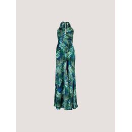 Druckkleid Apricot "Maxikleid", Damen, Gr. L (40), N-Gr, blau (navy), Obermaterial: 100% Polyester PES., gemustert, Kleider Druckkleid, mit Neckholder