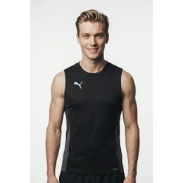 Fu&szlig;balltrikot Puma "TEAMGOAL SLEEVELESS JERSEY", Herren, Gr. 3XL, Puma schwarz, Puma wei&szlig;, flat schwarz gray, Interlock, Obermaterial: 100% Polyester, unifarben, regular fit normal, Rundhals, Trikots Fu&szlig;balltrikot, f&uuml;r Fu&szlig;ball, &auml;rmellos, sportlicher Stil, aus Interlock-Material
