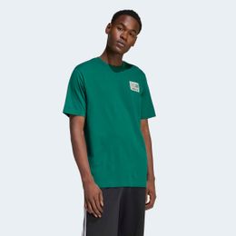 T-Shirt adidas Sportswear "M MOS PATCH T", Herren, Gr. L, collegiate gr&uuml;n, Obermaterial: 100% Baumwolle, normal, Rundhals, Shirts T-Shirt