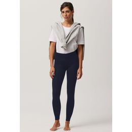 Leggings YSABEL MORA "LEGGINGS BASIC COLLECTION", Damen, Gr. L, N-Gr, blau (navy), Obermaterial: 85% Polyamid, 15% Elasthan, unifarben, figurbetont lang, Hosen Leggings, enggeschnittem mit Push-up Effekt