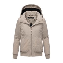 Winterjacke Marikoo "Mooni 16", Damen, Gr. L, light taupe, Obermaterial: 100% Nylon. Innenseite: 100% Polyester. Futter: 100% Polyester, Jacken Winterjacke, Gef&uuml;tterte &Uuml;bergangsjacke mit Kapuze und Kordelzug