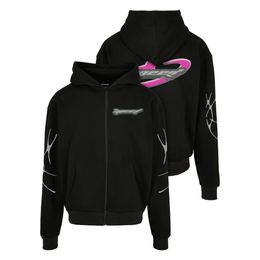Sweatjacke "Upscale by Mister Tee Herren Speed Logo Zip Jacket", Herren, Gr. L, schwarz, 100% Baumwolle, UPSCALE BY MISTER TEE, unifarben, ohne Ausschnitt, Sweatjacken Sweatjacke