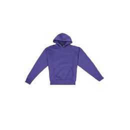 Kapuzensweatshirt DROPSIZE "Dropsize HEAVY OVERSIZE EMBO HOODIE", Herren, Gr. L, lila (skipper blau), 70% Baumwolle, 30% Polyester, bedruckt, Rundhals, Sweatshirts