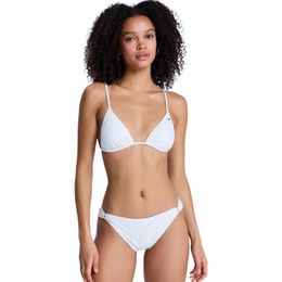 Triangel-Bikini Roxy "Roxy Island Set", Damen, Gr. M, Cup B, wei&szlig; (coconut milk), Obermaterial: 87% Nylon, 13% Elasthan., Bikini-Sets Triangel-Bikini