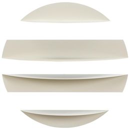 Xora Wandregal, Kaschmir, Metall, 4 F&auml;cher, 76x76x18.5 cm, K&uuml;chen, K&uuml;chenm&ouml;bel, K&uuml;chenregale