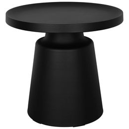 Xora Beistelltisch, Schwarz, Metall, rund, rund, 49x45.5x49 cm, einfacher Aufbau, Wohnzimmer, Wohnzimmertische, Beistelltische, Beistelltische Metall