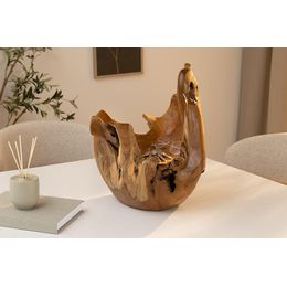 Riess Ambiente Einzigartige Schale ORGANIC 40cm natur Teak aus Wurzelholz Riess-Ambiente organisch