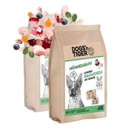 Dogs'n Tiger Adult M&uuml;mmelmann Kaninchen & Pute mit Gem&uuml;se 2x2 kg