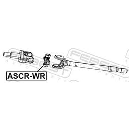 FEBEST Gelenk, L&auml;ngswelle ascrwr f&uuml;r ALFAROME/Fiat/LANCI Chrysler