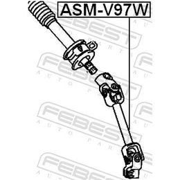 FEBEST Lenkwelle asmv97w f&uuml;r MITSUBISHI