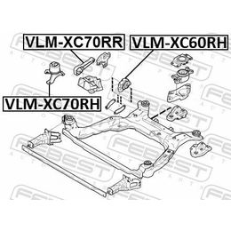 FEBEST Lagerung, Motor vlmxc70rh vorne rechts f&uuml;r Ford Volvo JAGUAR LAND ROVER