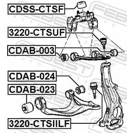 FEBEST Lagerung, Lenker cdab023 Vorderachse unten f&uuml;r GM