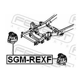FEBEST Lagerung, Motor sgmrexf unten f&uuml;r SSANGYONG