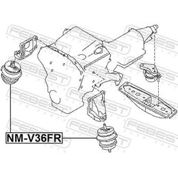 FEBEST Lagerung, Motor nmv36fr vorne f&uuml;r NISSAN