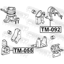 FEBEST Lagerung, Motor tm055 vorne f&uuml;r TOYOTA