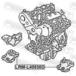 FEBEST Lagerung, Motor lrml40530d beidseitig f&uuml;r LAND ROVER