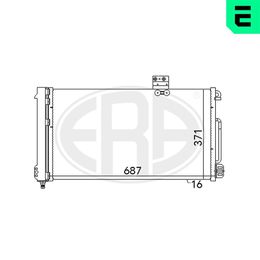 ERA Kondensator, Klimaanlage 667050 f&uuml;r Mercedes