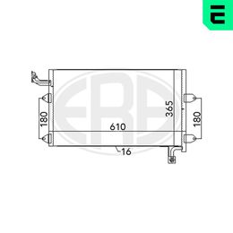 ERA Kondensator, Klimaanlage 667138 f&uuml;r VW