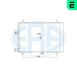 ERA Kondensator, Klimaanlage 667160 f&uuml;r Citro&euml;n/Peugeot