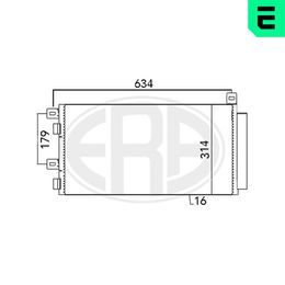 ERA Kondensator, Klimaanlage 667051 f&uuml;r MINI BMW