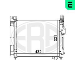 ERA Kondensator, Klimaanlage 667119 f&uuml;r HYUNDAI