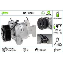 Valeo Kompressor, Klimaanlage 813699 f&uuml;r RENAULT SMART