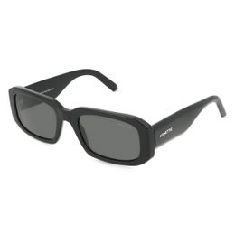 Arnette AN4318 | Herren-Sonnenbrille | Fassung: Vollrand, Quadratisch, Acetat, Schwarz | Glasfarbe: Grau