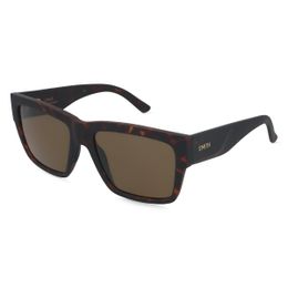 Smith LINEUP | Unisex-Sonnenbrille | Fassung: Vollrand, Eckig, Kunststoff, Havanna | Glasfarbe: Braun