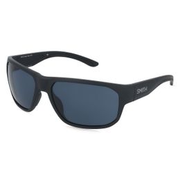 Smith ARVO | Herren-Sonnenbrille | Fassung: Vollrand, Eckig, Kunststoff, Schwarz Matt | Glasfarbe: Grau
