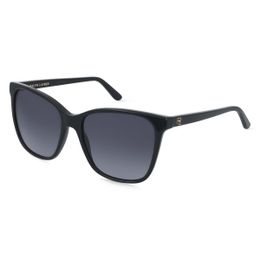 Polo Ralph Lauren RL8201 | Damen-Sonnenbrille | Fassung: Vollrand, Quadratisch, Acetat, Schwarz Gl&auml;nzend | Glasfarbe: Grau Verlaufend